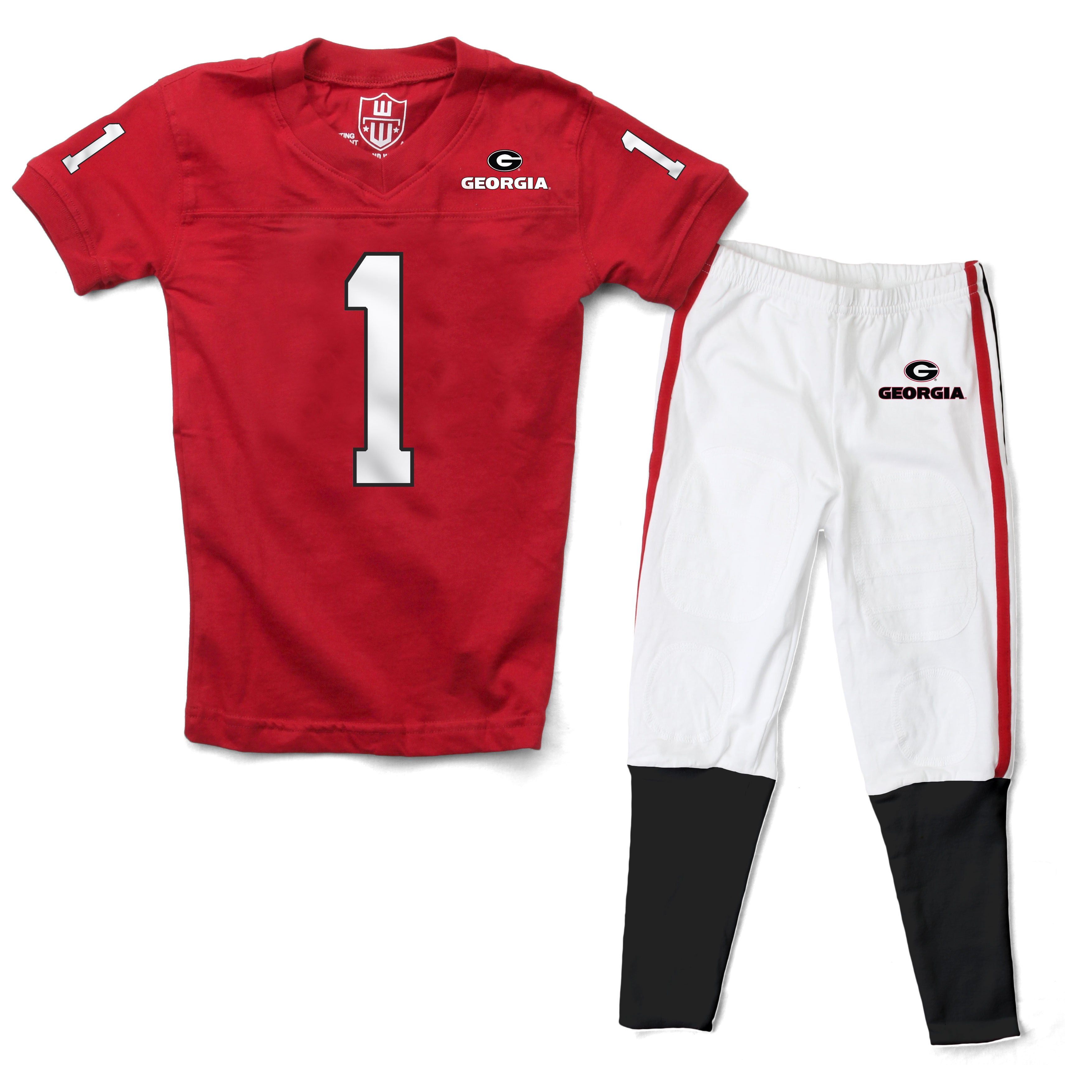 Georgia Bulldogs Kids SS Football Pajamas – Wes & Willy