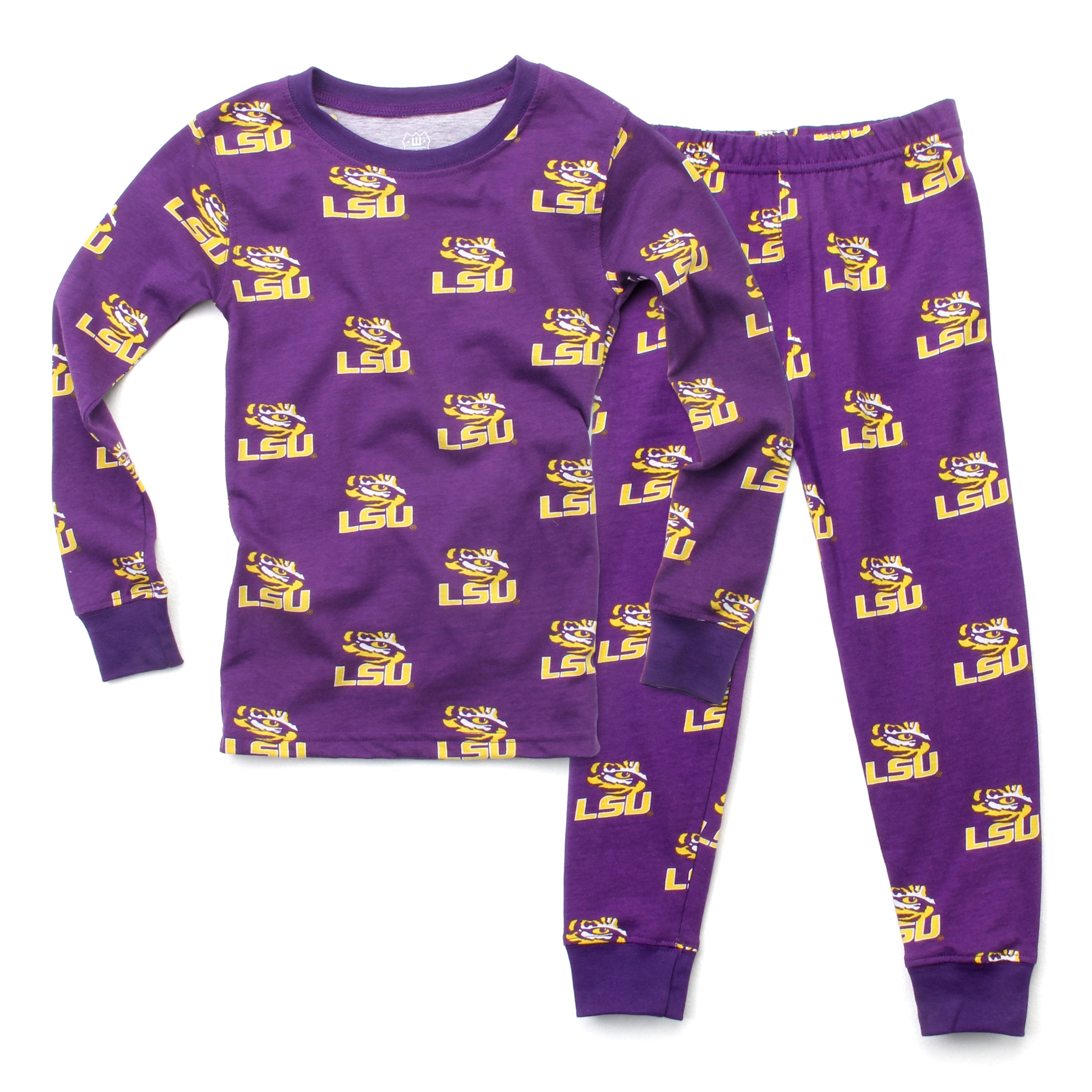 LSU Tigers Kids Allover Print Pajama – Wes & Willy