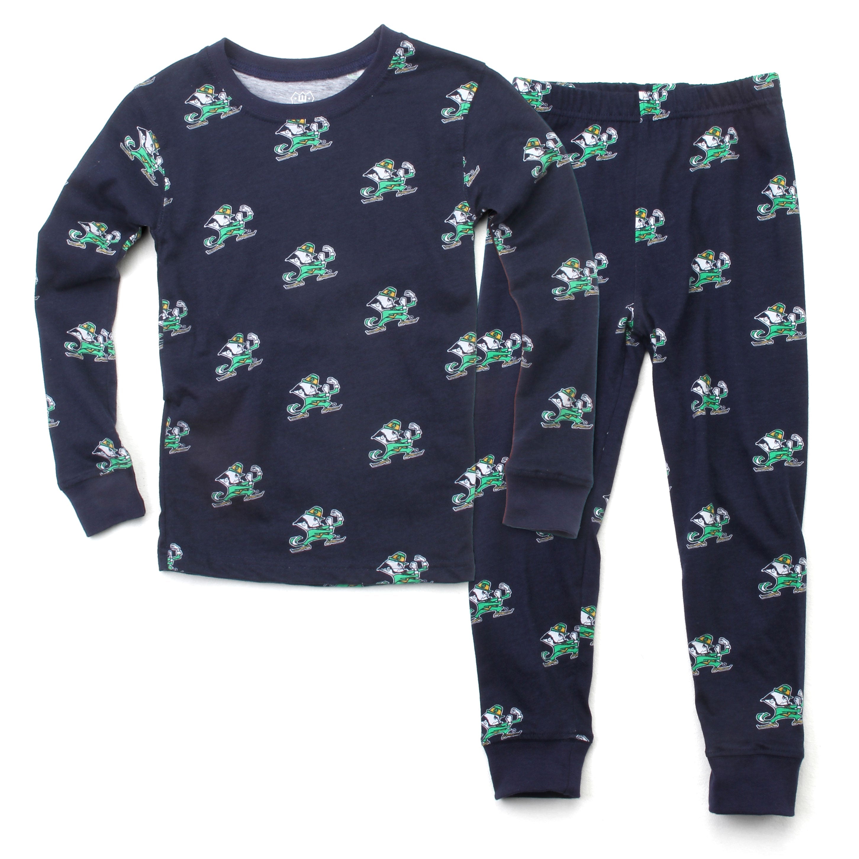 Notre Dame Fighting Irish Kids Allover Print Pajama – Wes & Willy
