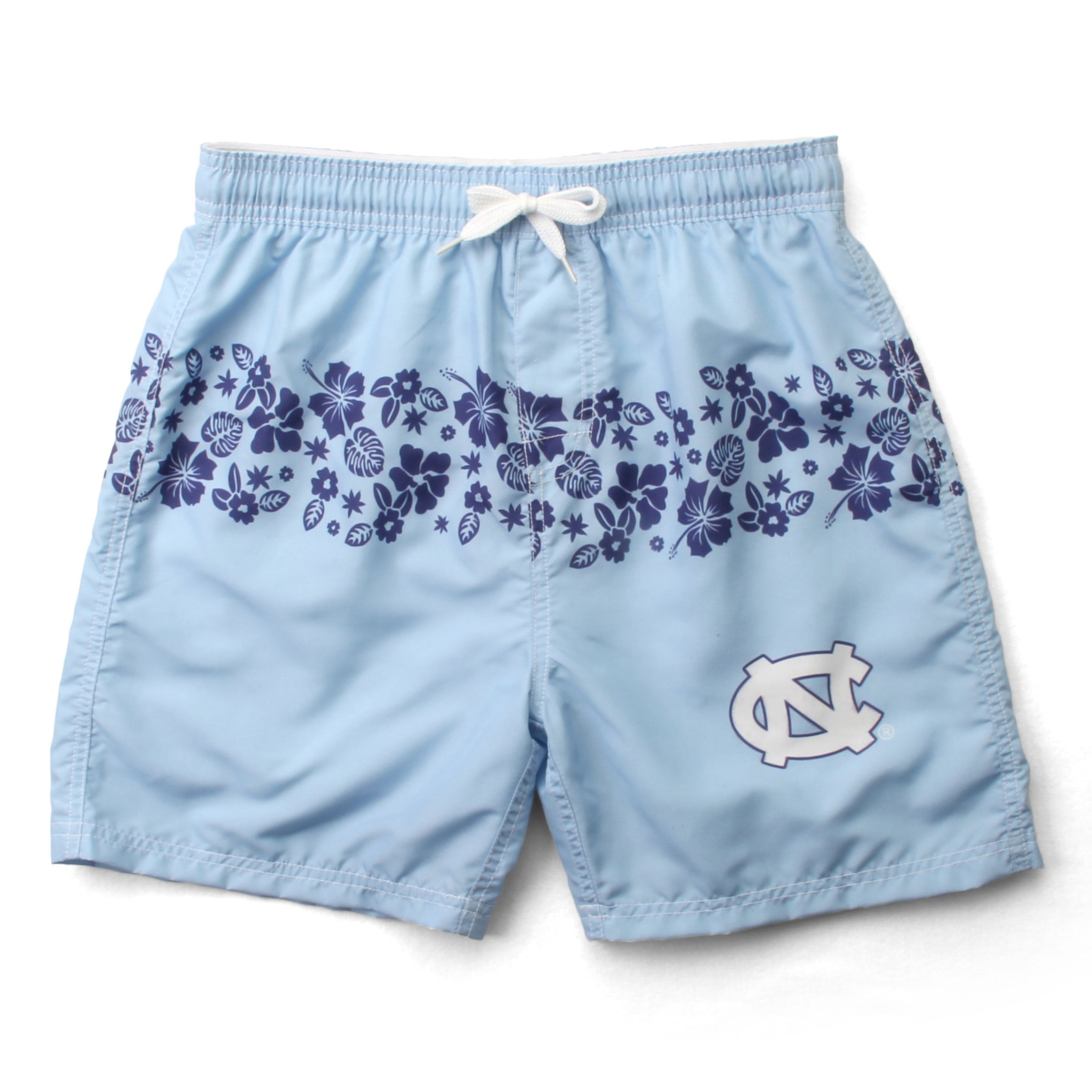 North Carolina Tar Heels Youth Boys Inset Floral Swim Trunk – Wes & Willy