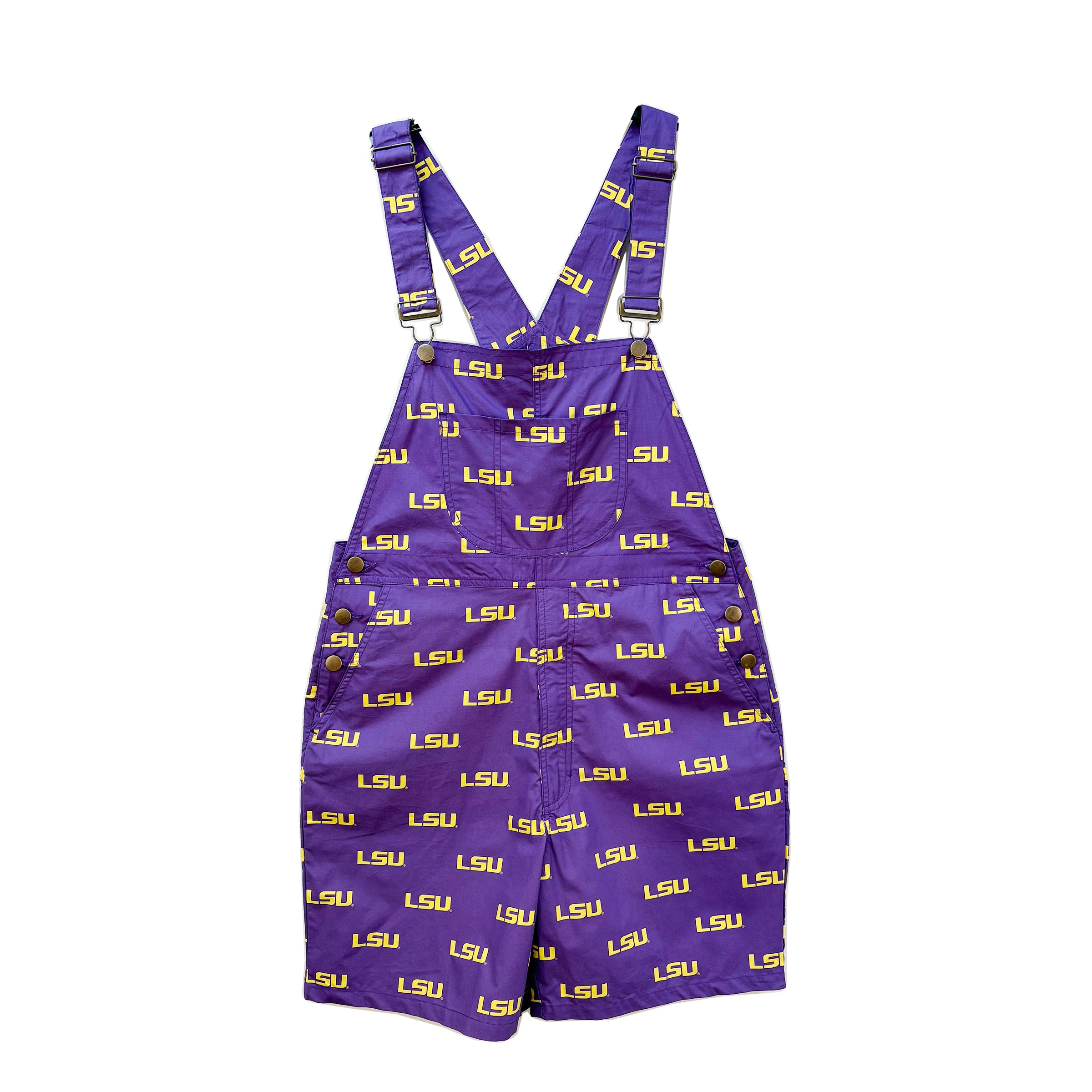 LSU Tigers Adult Short Overall – Wes & Willy