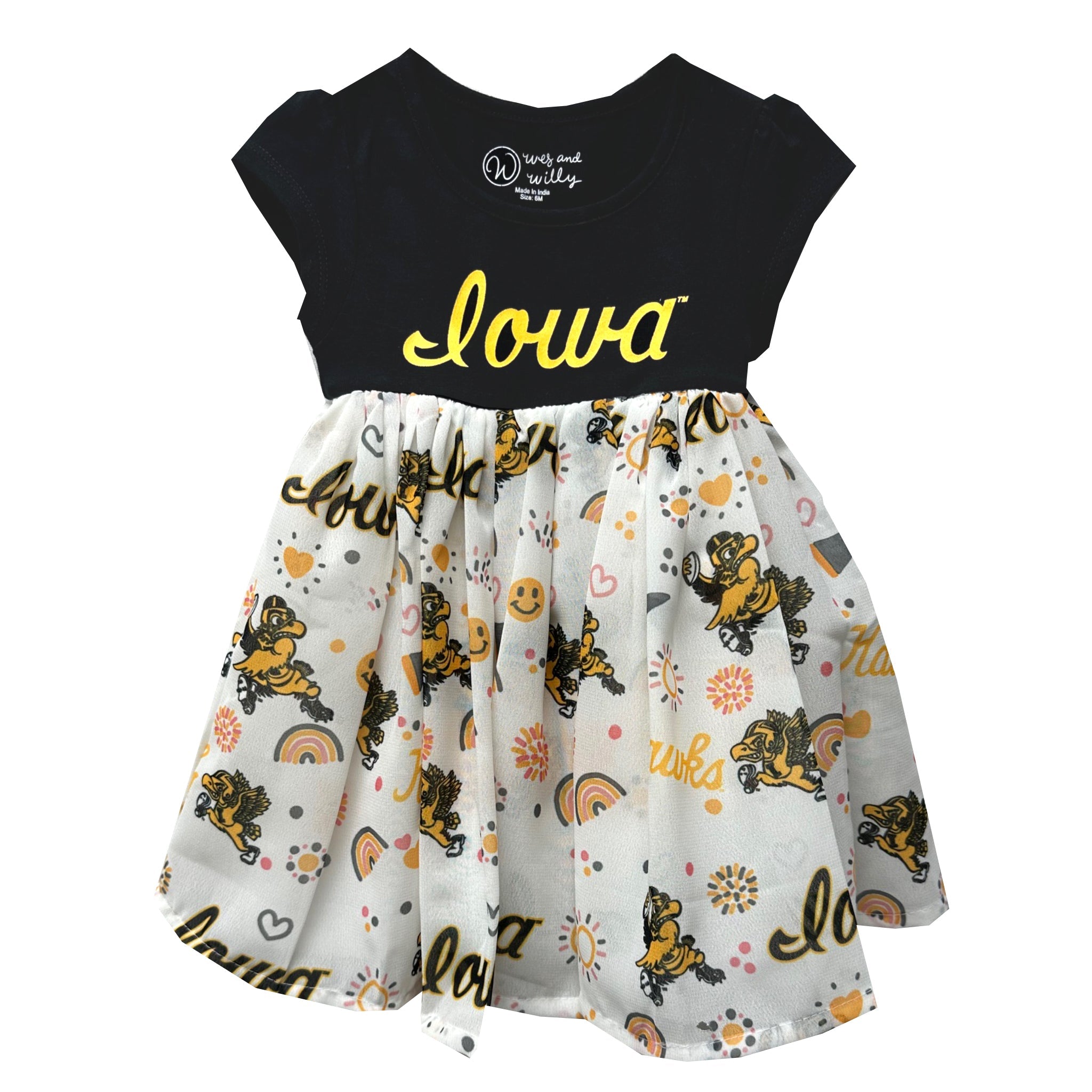 Iowa Hawkeyes Youth Girls Princess Dress – Wes & Willy