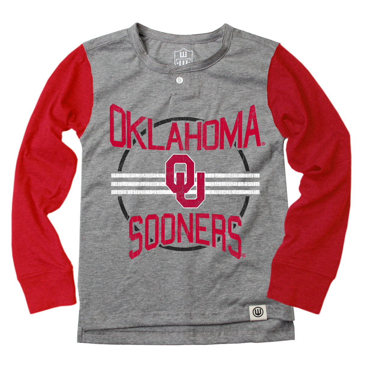 Oklahoma Sooners Youth Boys LS Henley – Wes & Willy